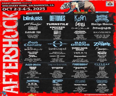 Aftershock 2025 lineup: KoRn, A Perfect Circle, Gojira, etc.